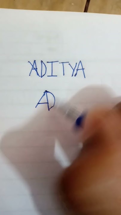 Aditya name stylish logo - YouTube