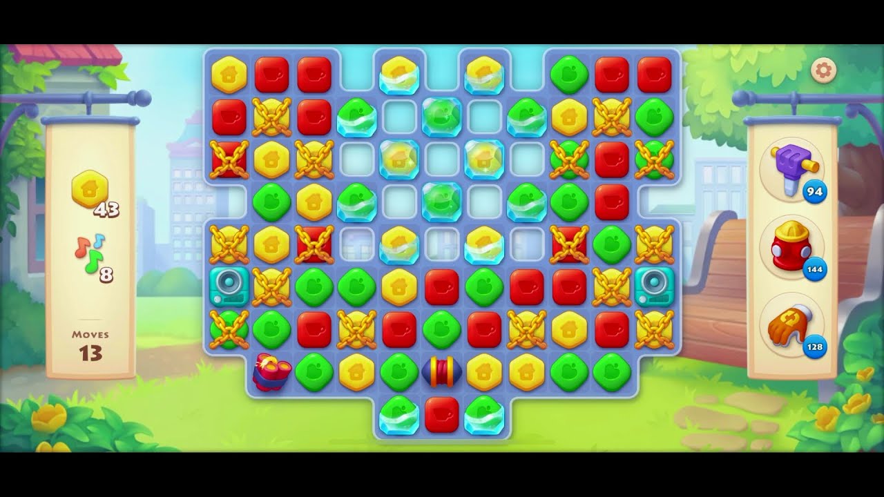TOWNSHIP Colorful Puzzle Match -3 game level # 1663 - YouTube