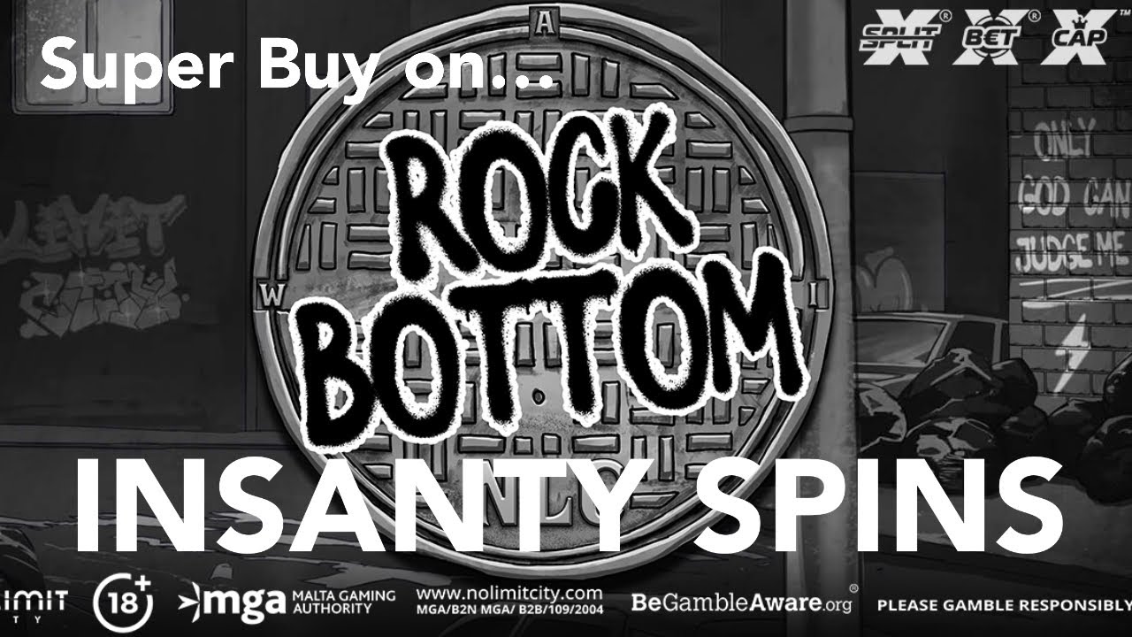 Trying The Latest No Limit Game - Rock Bottom! INSANTY SPINS SUPER BUY ...