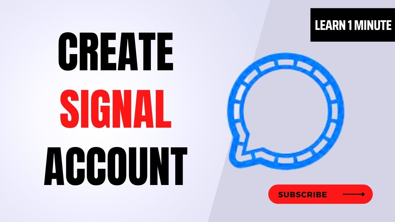 How To Create Signal Account | Signal Sign up 2023 | Signal Private ...