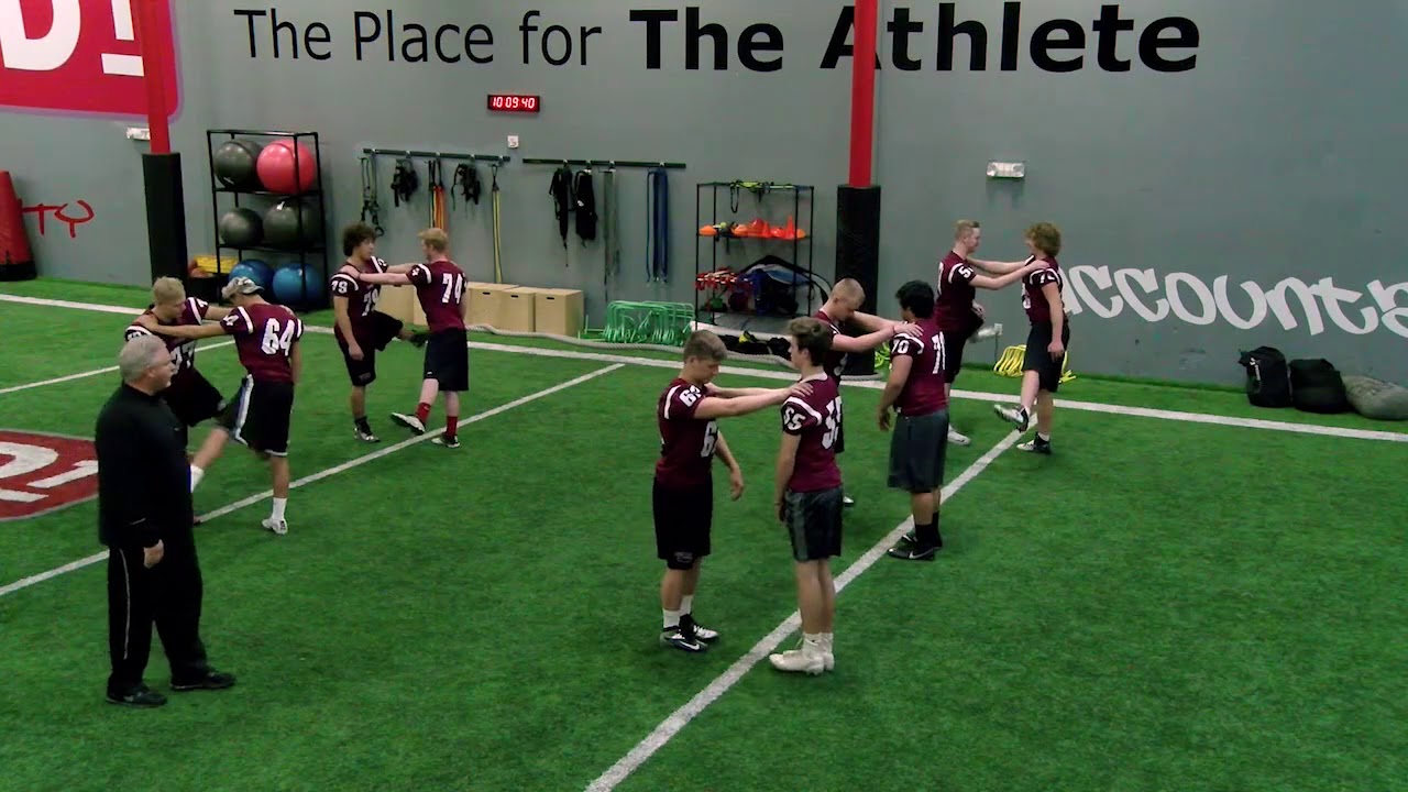 Up Front Offensive Line System - Hip Drill - YouTube