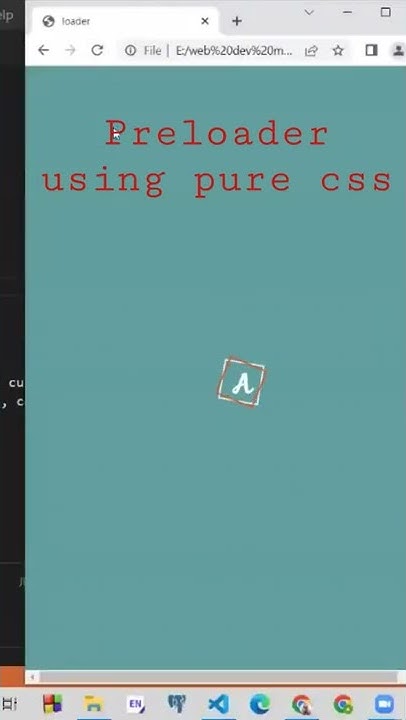 preloader for website| source code in description #shorts #programming #css#animation - YouTube