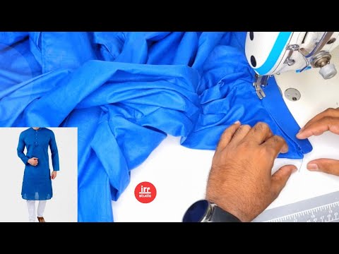 Gents Kurta Stitching Full tutorials | Kurta Cutting And Stitching | Men's Kurta Cut And Stitch ...