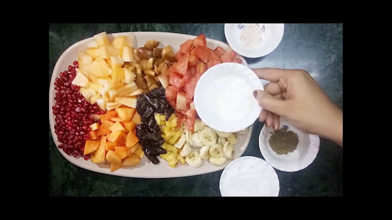 Cream Fruit chaat recipe in 3 min- Best and Tasty Dessert - YouTube
