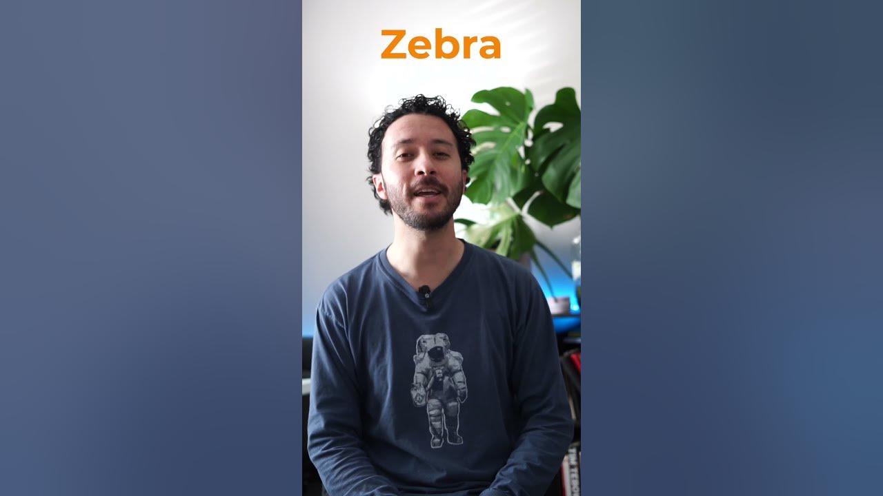 What is the correct way to say 'Zebra'? - YouTube