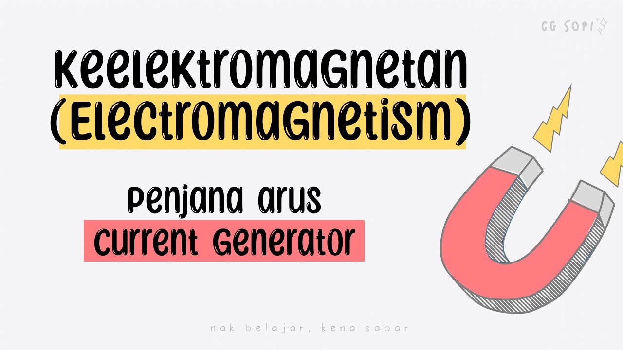 Penjana arus (generator) - 4.2: Aruhan Elektromagnet ...
