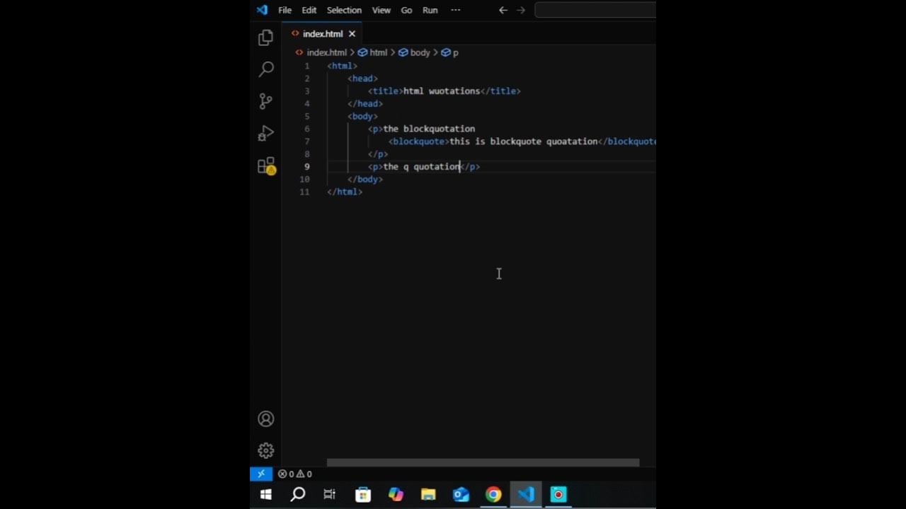 The quotation | Difference between quotation | HTML CSS - YouTube