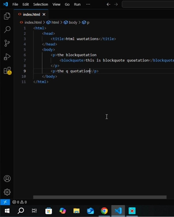 The quotation | Difference between quotation | HTML CSS - YouTube