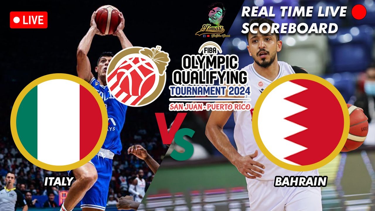 🔴LIVE ITALY VS BAHRAIN 2024 FIBA OLYMPIC QUALIFYING TOURNAMENT 07-03 ...