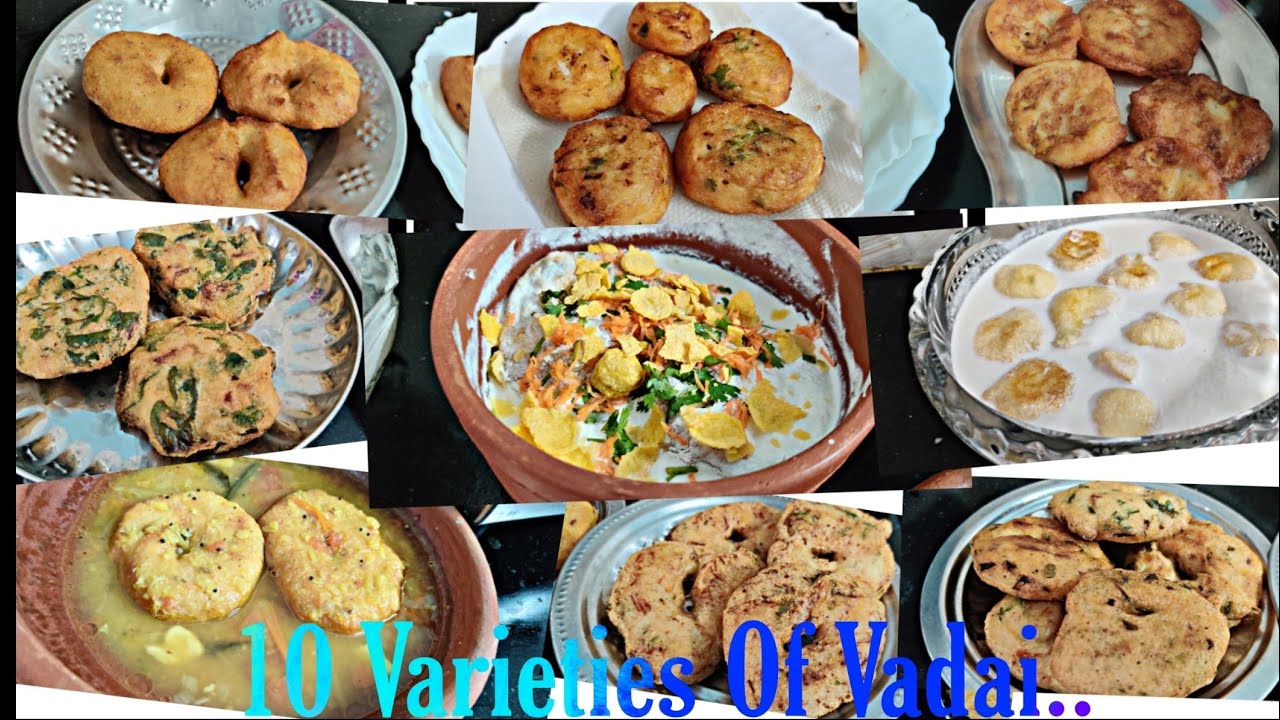 10 Varieties Of Vadai / Traditional Recipes / Vadai / Ullunthu Vadai ...