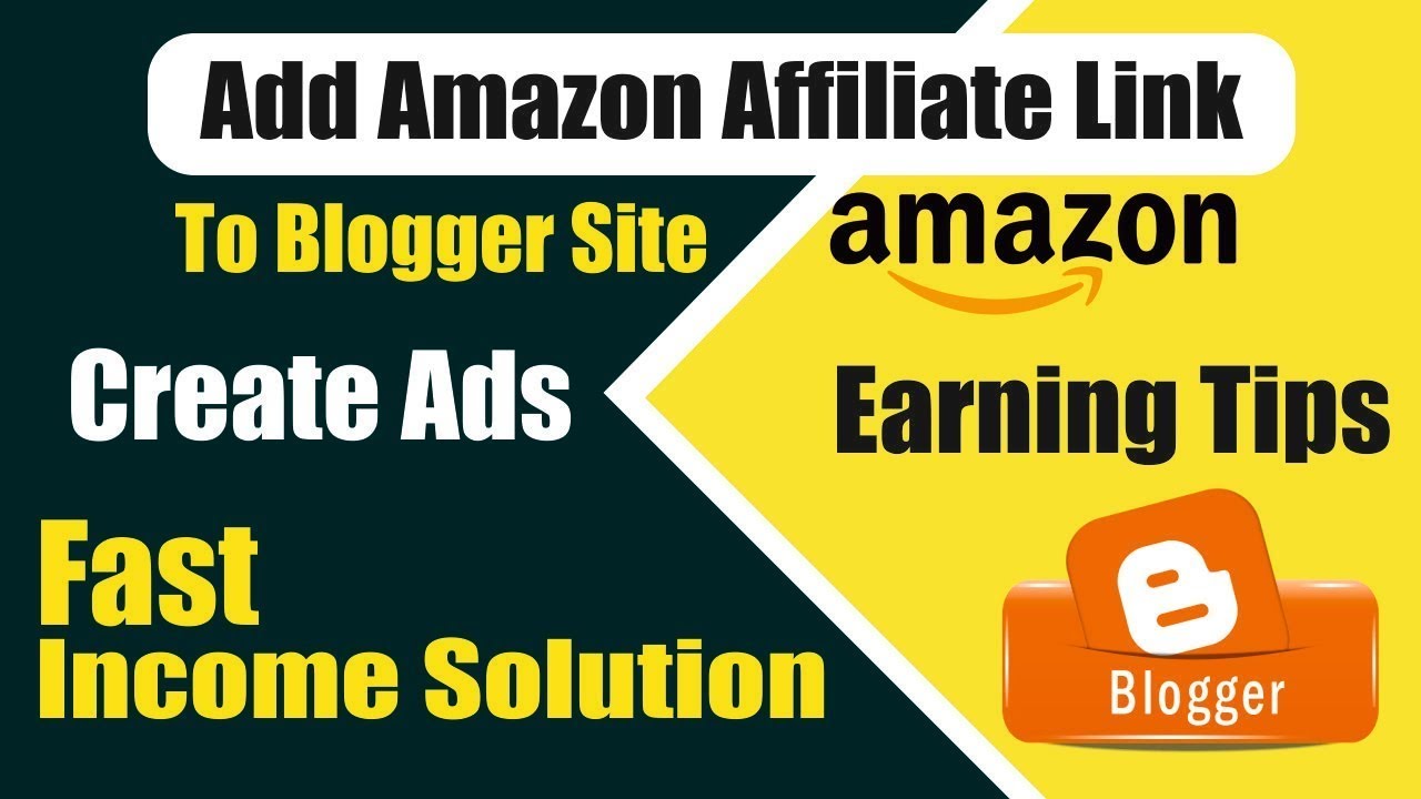 How to add Affliate Link on Blogger Site. Lecture#5 - YouTube