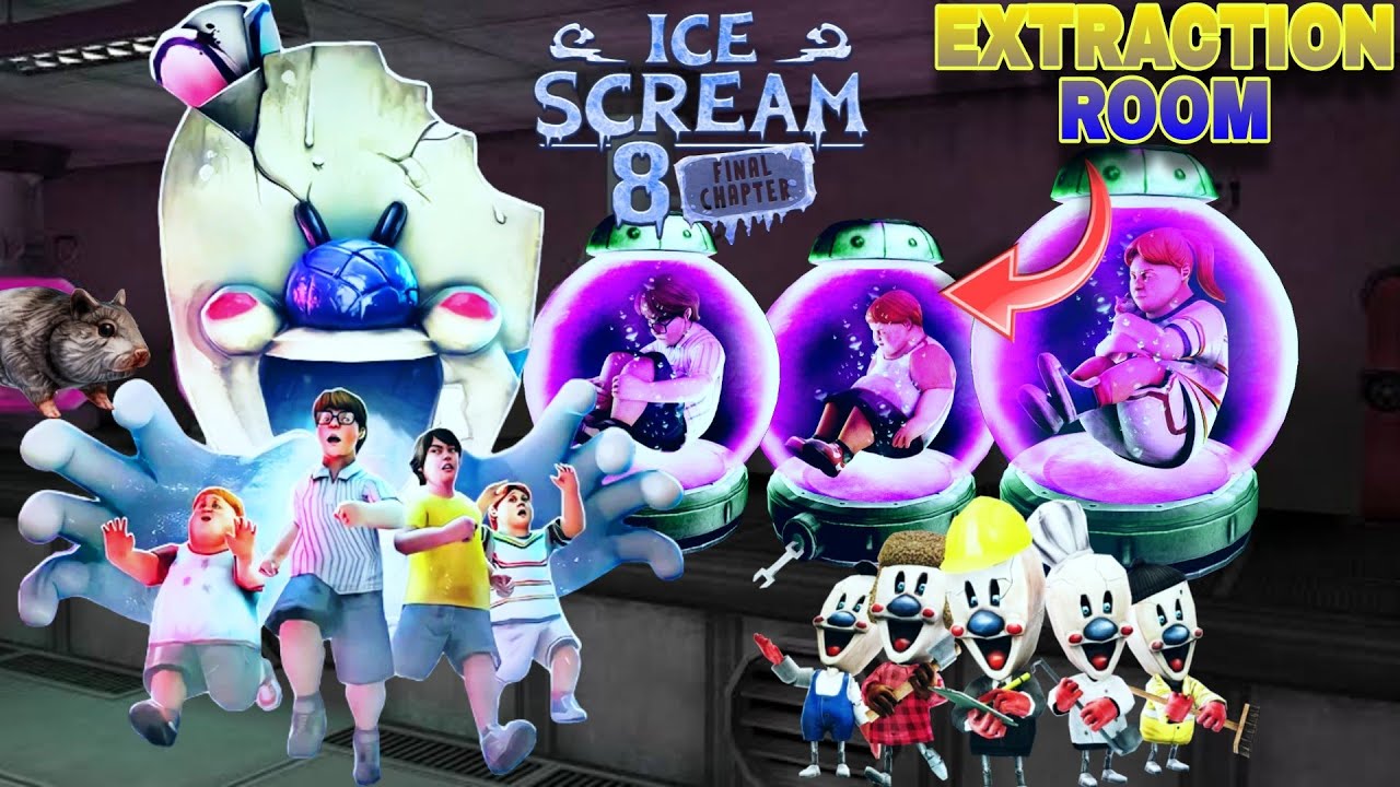 Ice Scream 9(8) // Extraction Room Escaped// #gaming #gameplay #horrorgame #icescream8 # ...