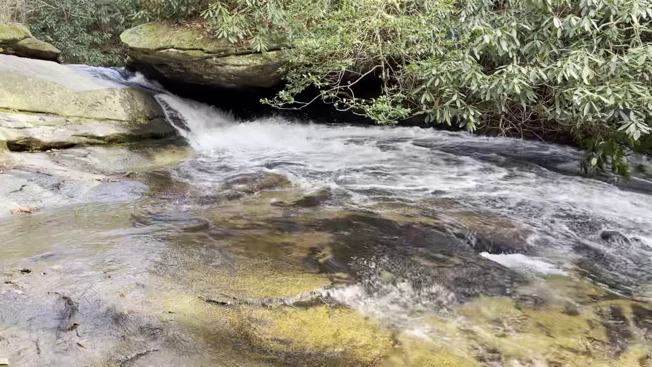 Middle Falls -Stone Mountain State Park, Roaring Gap, NC - YouTube