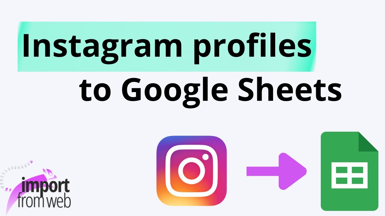 Extract hundreds of Instagram profiles to Google Sheets - YouTube