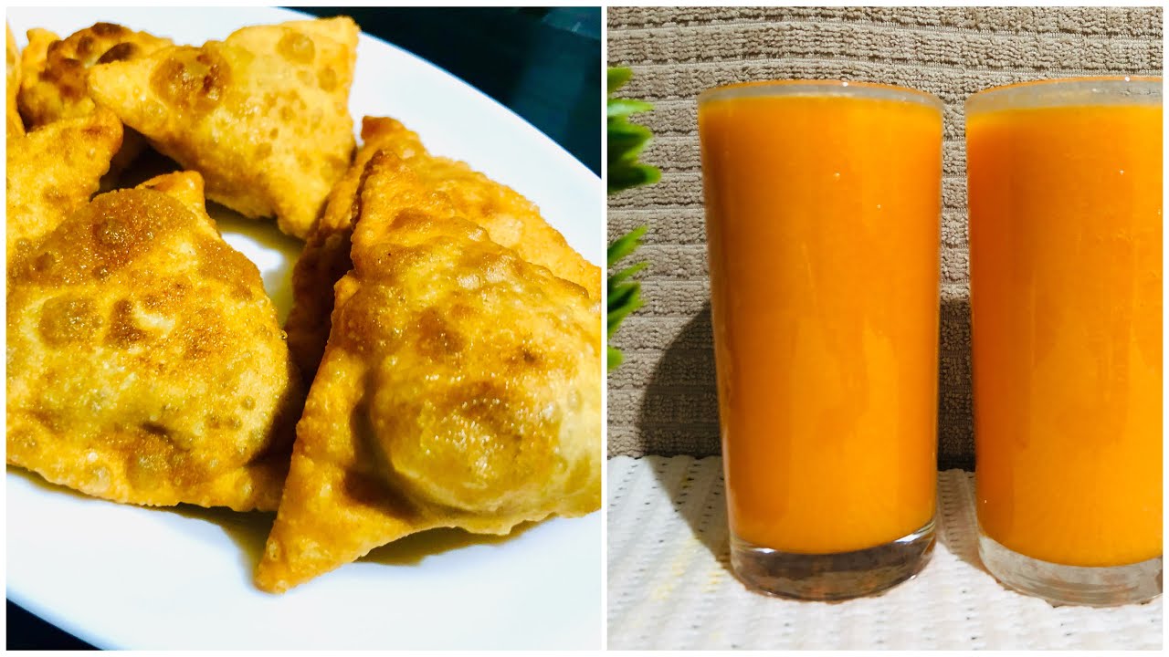 Ramadanday-4||chicken samosa||orange carrot juice||iftar snacks recipes ...