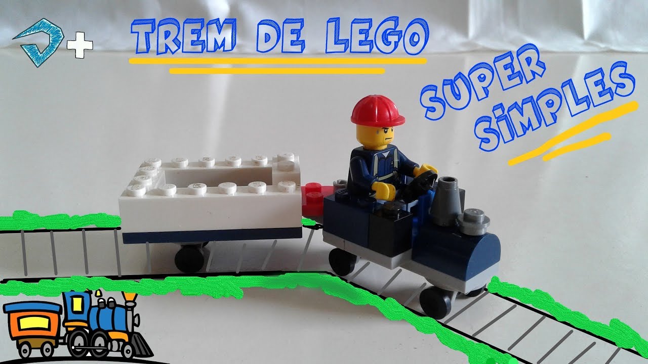 Trem Em Microescala Lego