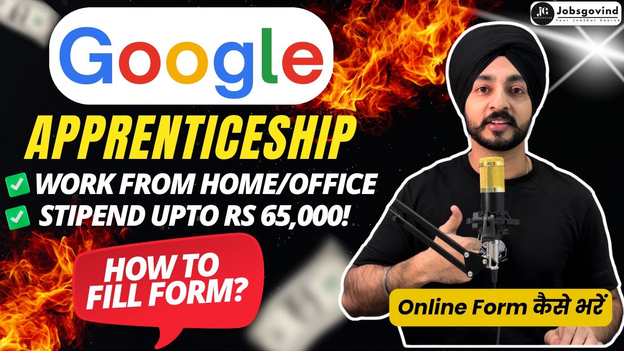 Google Apprenticeship 2026 Form Fill Up | Eligibility | Recruitment ...