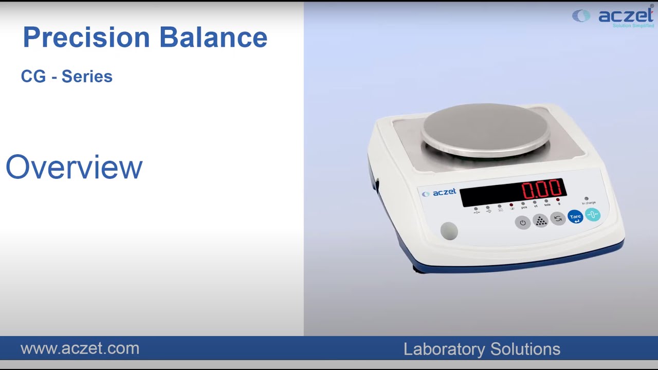 Precision Balance CG Series - YouTube
