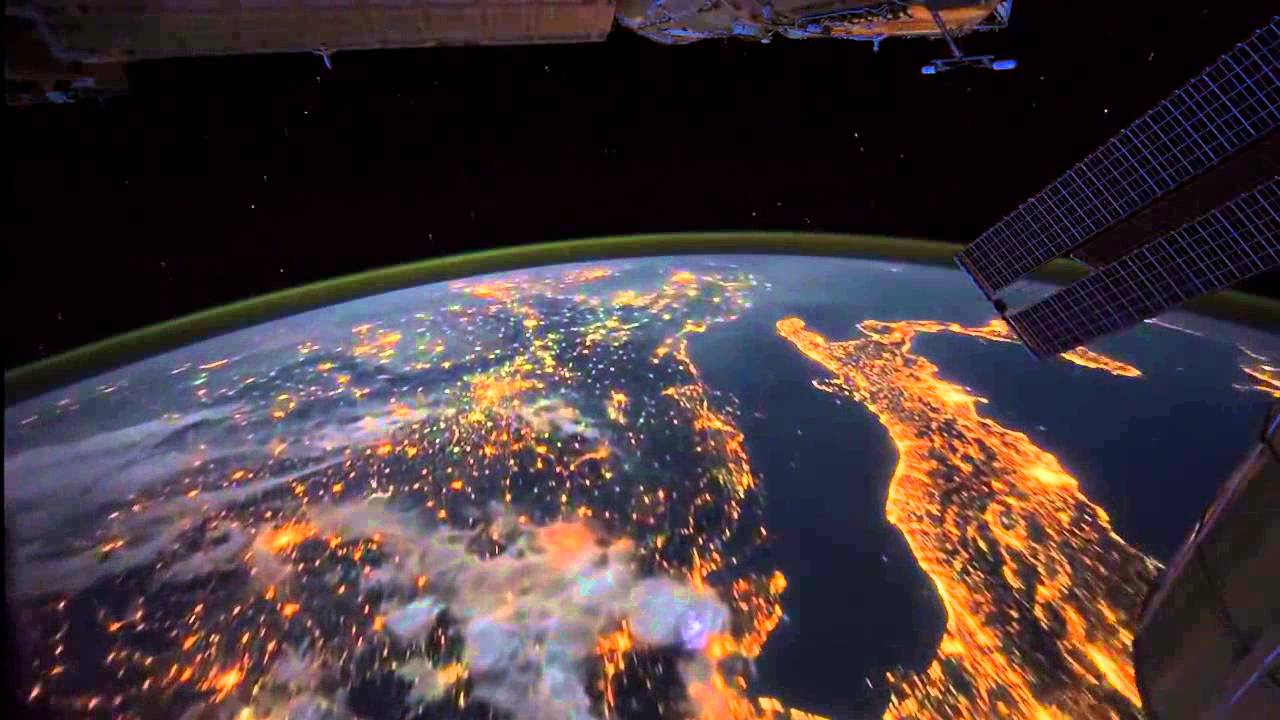 All Alone in the Night Time lapse footage of the Earth as seen from the ...