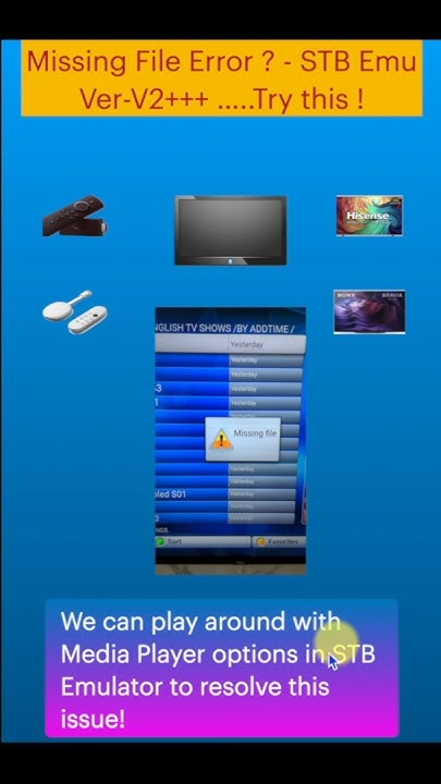 Missing File Error in STB Emulator - New Versions 2.0.+.+ - YouTube