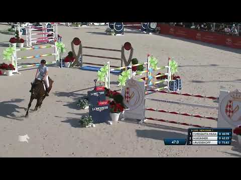 Alfa Jordan (AIR JORDAN) et Suus Kuyten - 5e  1m45 au CSI5* de Monte Carlo