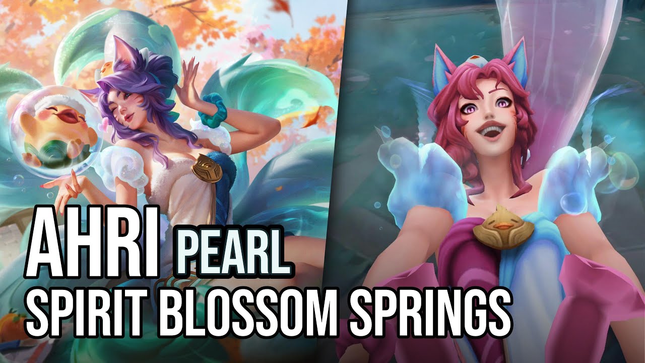 Pearl Spirit Blossom Springs Ahri Skin | League of Legends | Chromas ...