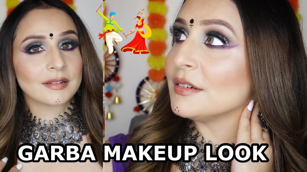 Garba Makeup Tutorial || Beginners Makeup Look in Budget || By Monika - YouTube