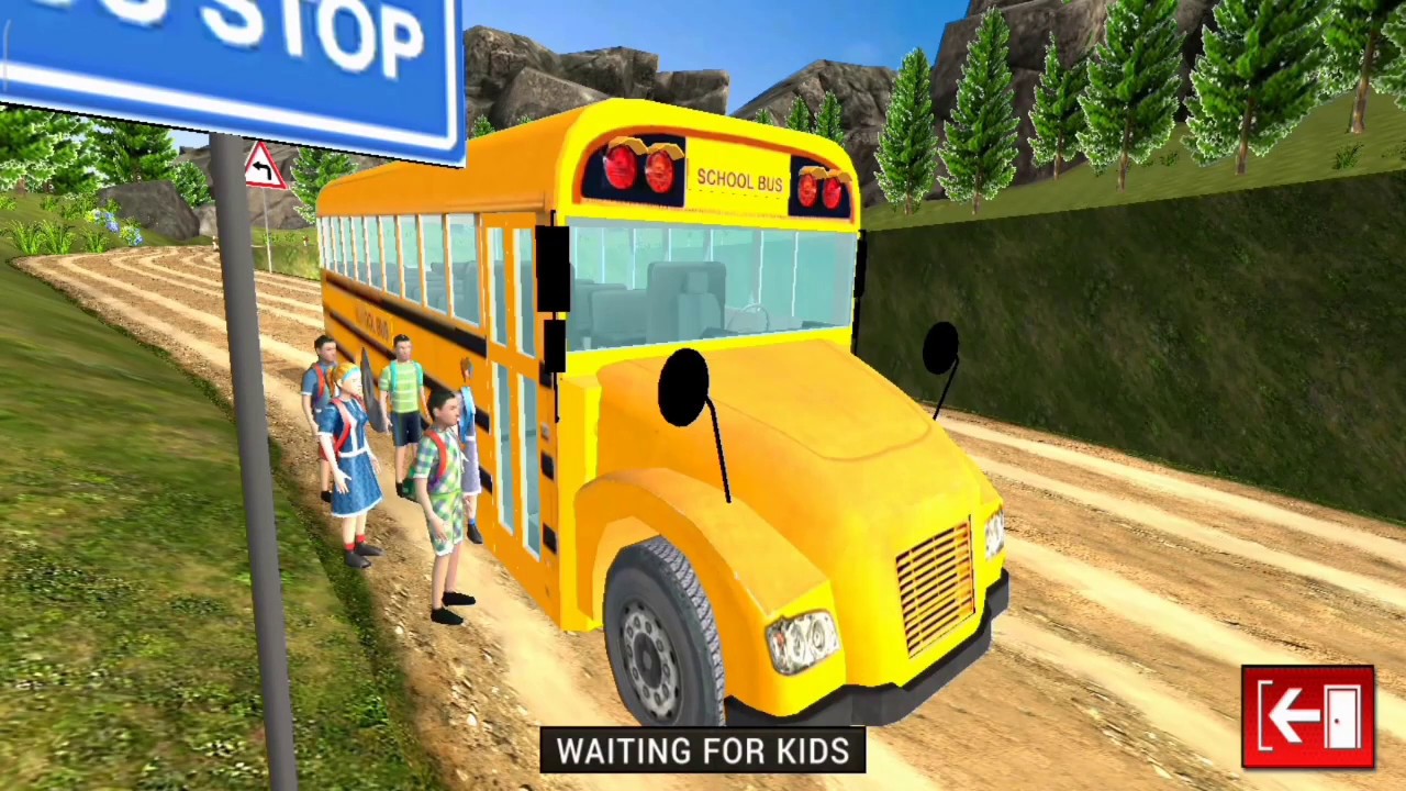 Off-road school bus driving:flying bus level 7,8,9,10 games 2020 ...