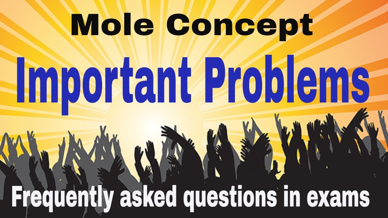 Mole Concept Practice Problems | Convert Molecules to grams , Moles to ...