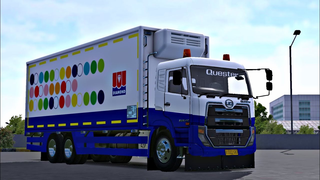 Share!!! Livery Mod Bussid Truck UD Quester Box Thermo - YouTube