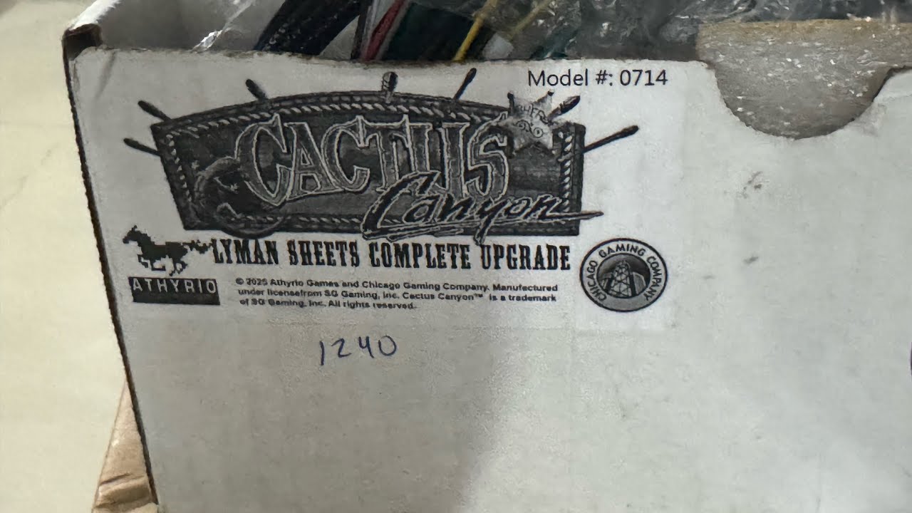 Cactus Canyon Pinball Lyman Sheets Upgrade Kit Unboxing Contents - YouTube