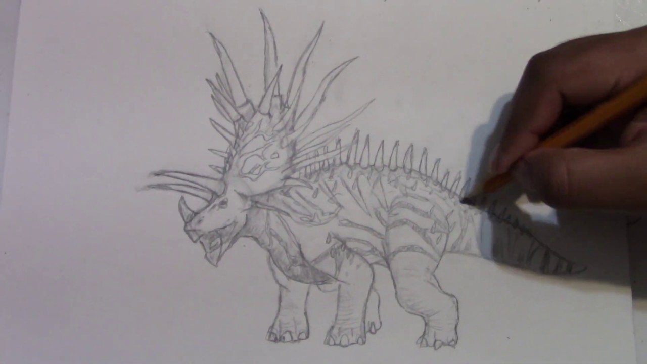 Drawing Juggernaut 32 From Jurassic World: The Game (Speed Drawing ...