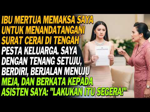 🤷‍♀️Ibu Mertua Paksa Saya Tanda Tangan Cerai Saat Makan Malam, Saya Tenang Setuju Lalu…🤦‍♀️