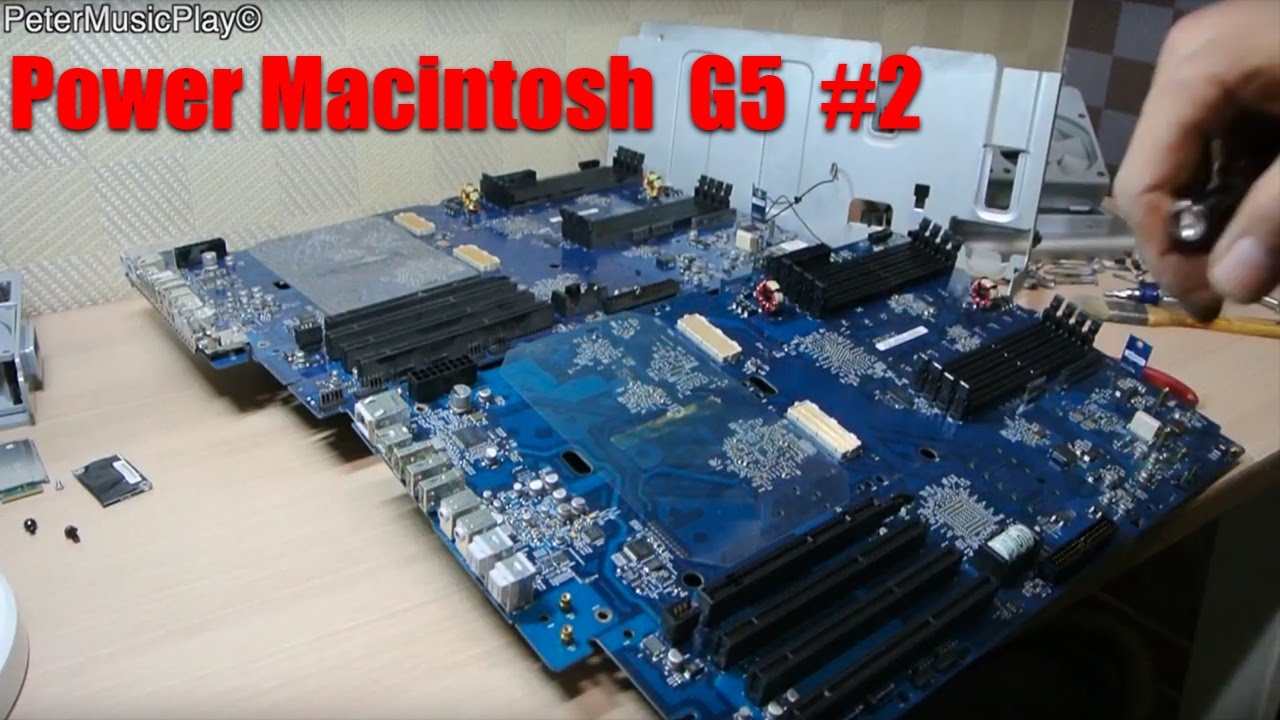Apple Power Macintosh G5 #2 CPU LogicBoard Replacement Tear Down ...