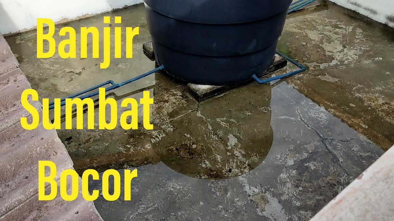 Saluran Bumbung Slab Sumbat Penyebab Banjir 49 || Blocked Roof 49 - YouTube