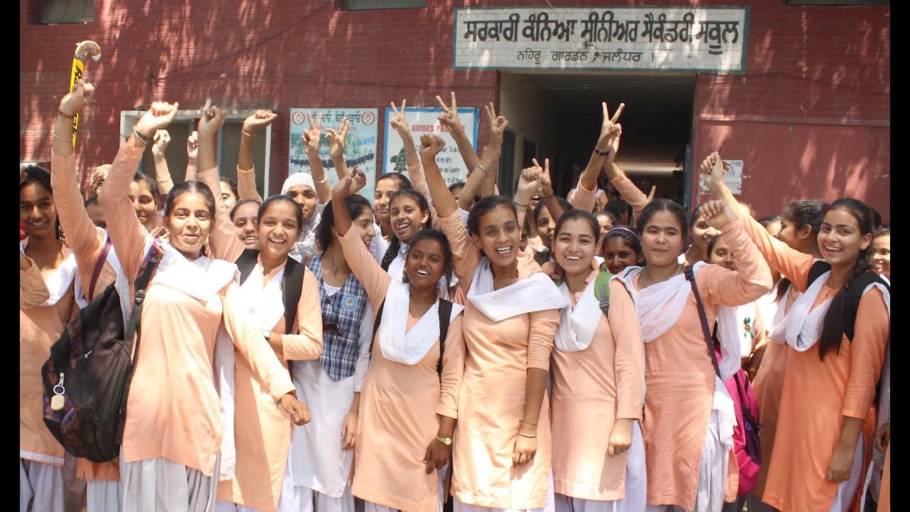 Jalandhar: Students in jubilant mood on the last day of school before ...