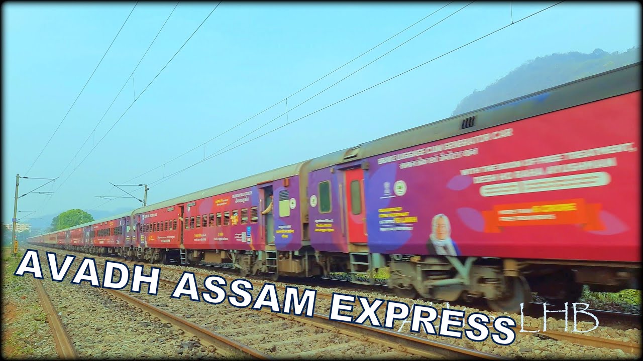 अवध असम एक्सप्रेस New Ads in Avadh Assam Express LHB Coaches || 15910 ...
