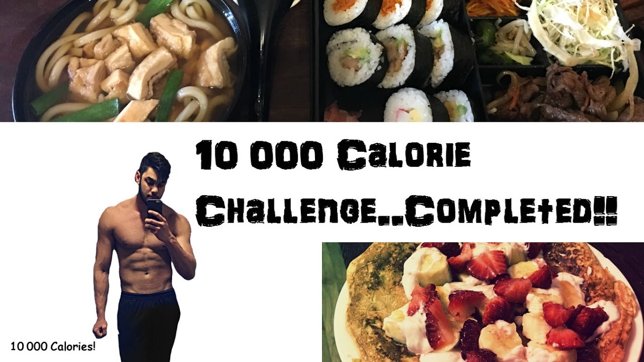 10 000 Calorie Challenge...Completed!! MAN VS FOOD - YouTube