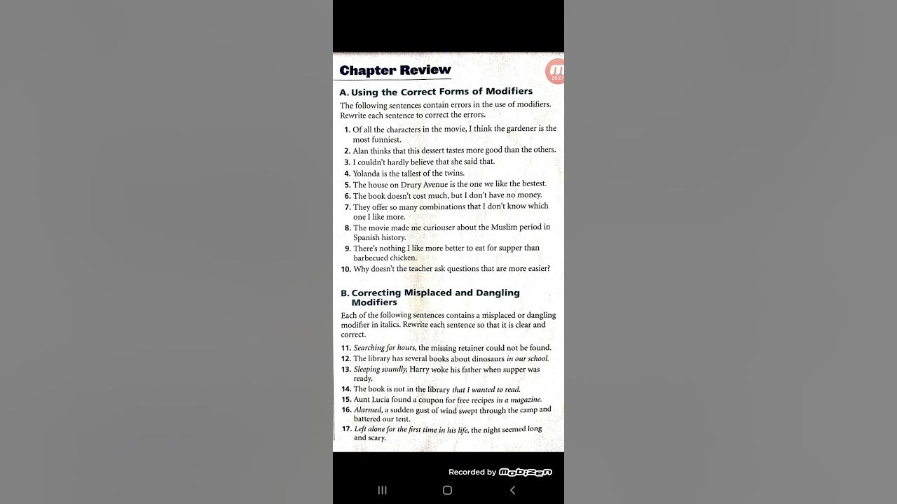 Using Modifiers Correctly - YouTube