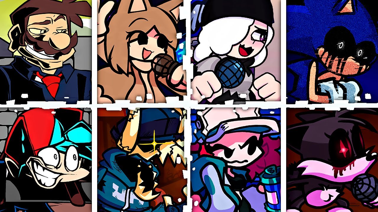 DICTADOR but Every Turn a Different Character Sings 🎶⚡ (FNF Mario ...