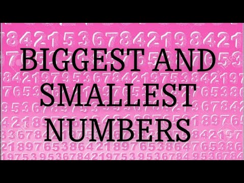 BIGGEST AND SMALLEST NUMBER - YouTube