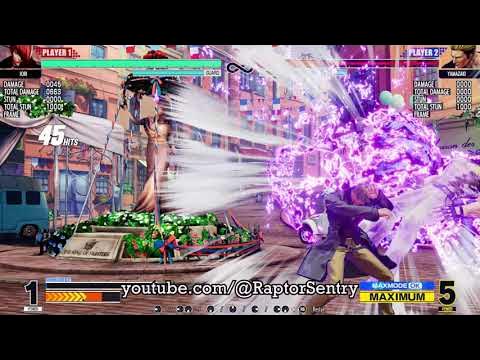 KOF XV Iori Stun TOD 100% 74 Hit Corner Combo (Mid Blue Raw Max) - YouTube