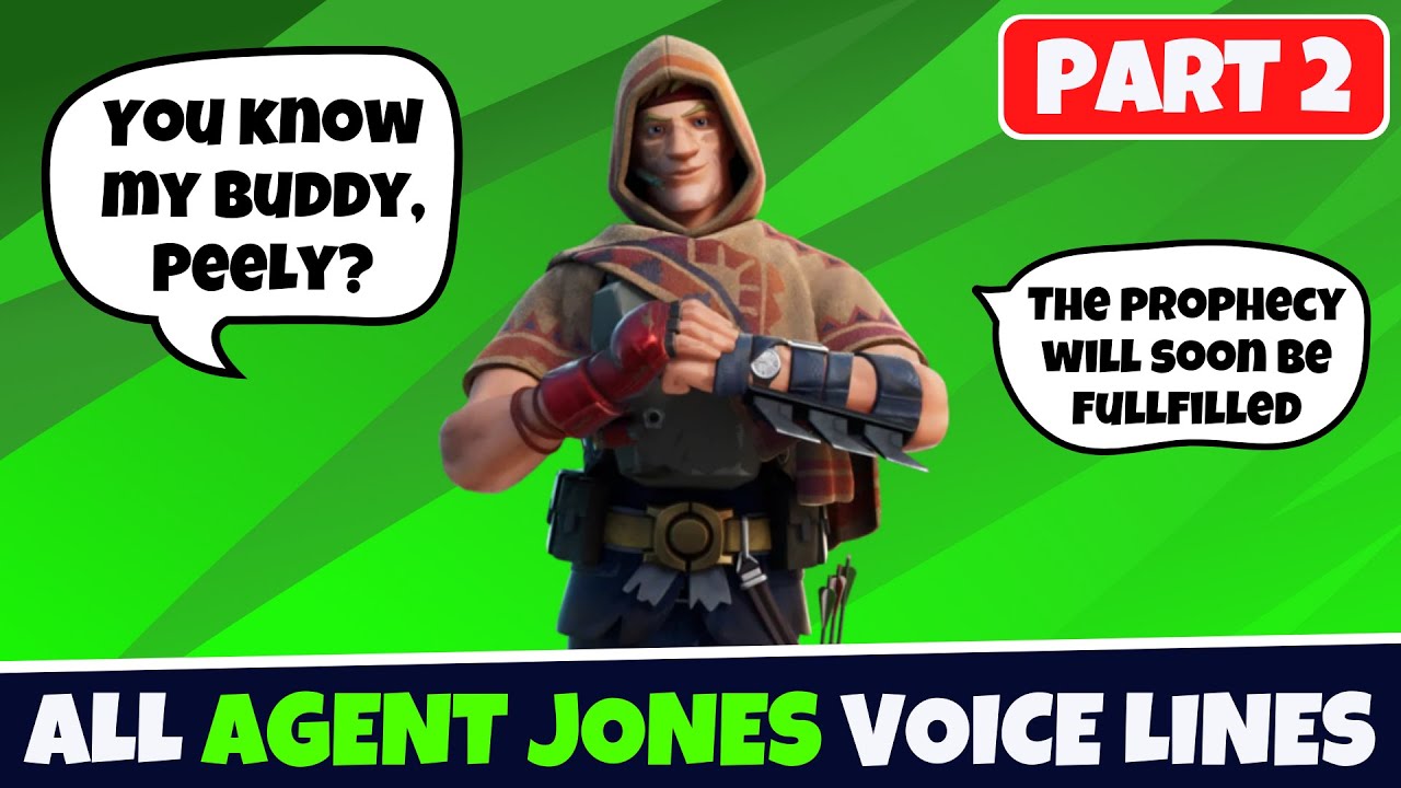 All Agent Jones Voice Lines (Storyline Update, Week 2) - YouTube