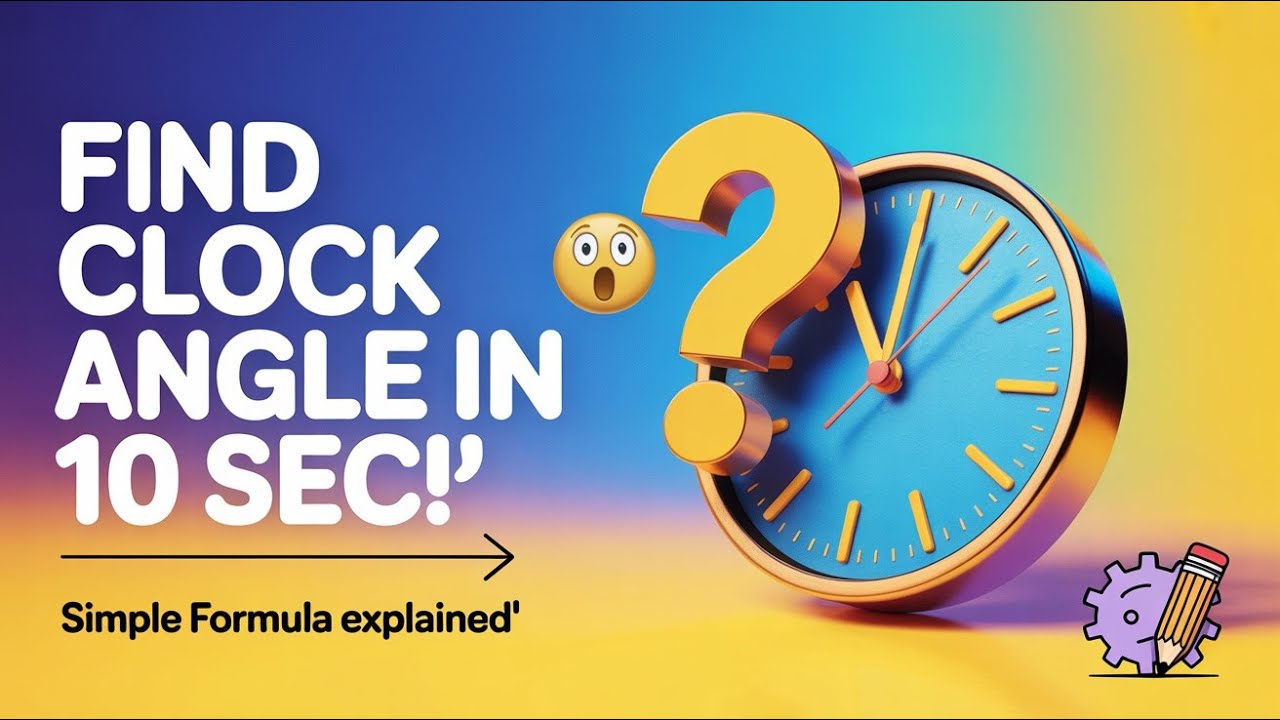 Find Angle Between Clock Hands in Seconds |Clock Angle Trick| SSC ...