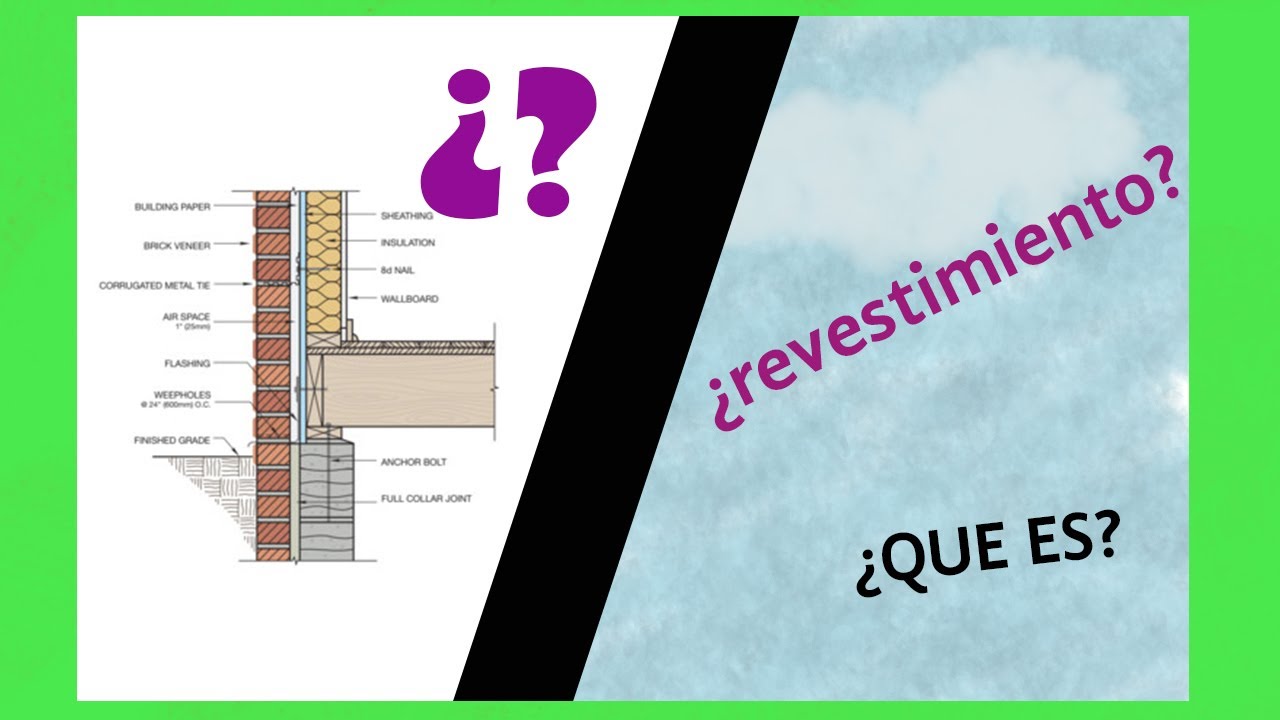 Definición de REVESTIMIENTO - Diccionario de Arquitectura - YouTube