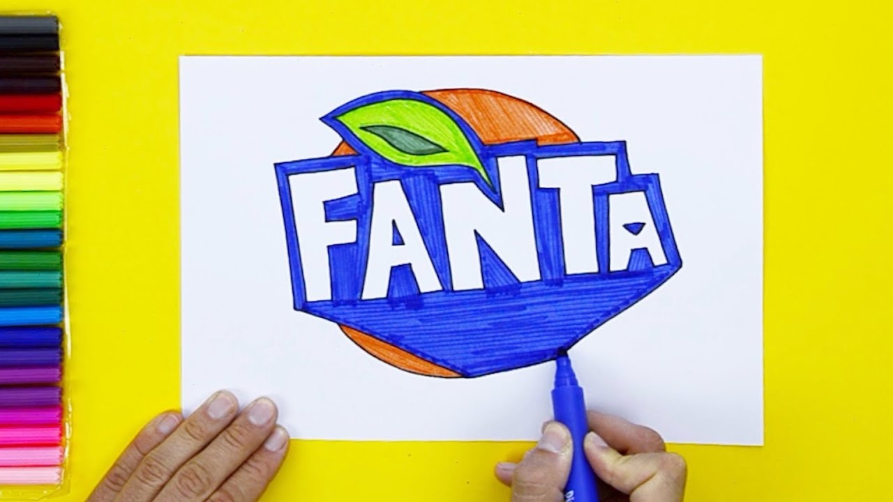 How to draw Fanta Logo - YouTube