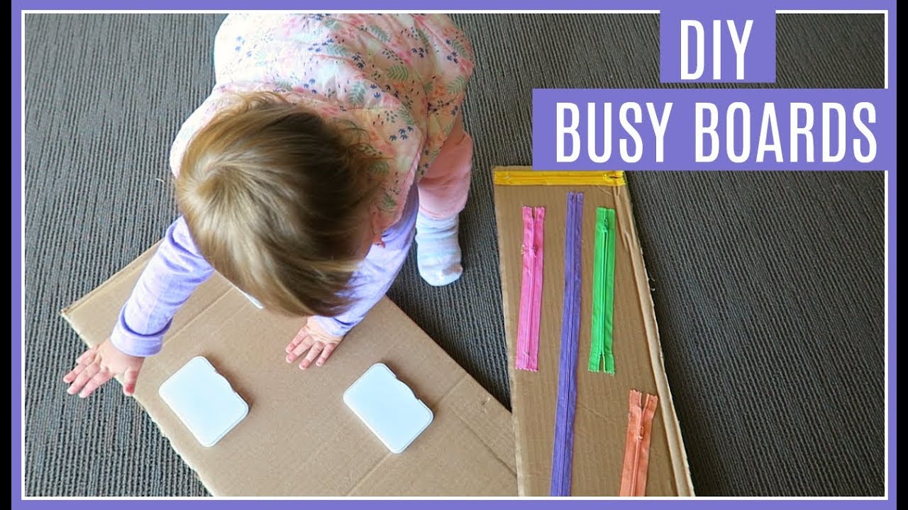 TODDLER ACTIVITIES AT HOME : DIY BUSY ACTIVITY BOARDS / SENSORY BOARDS ...