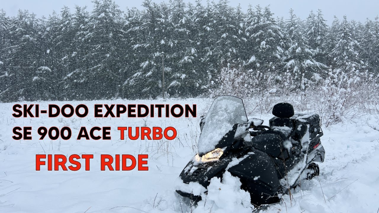 First Ride With The Ski Doo Expedition SE 900 Turbo. Off Trail / Fields ...