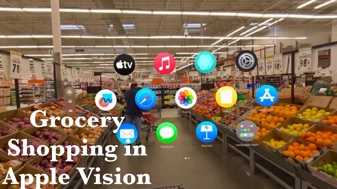 Grocery Shopping with Apple Vision Pro 🛒 - YouTube