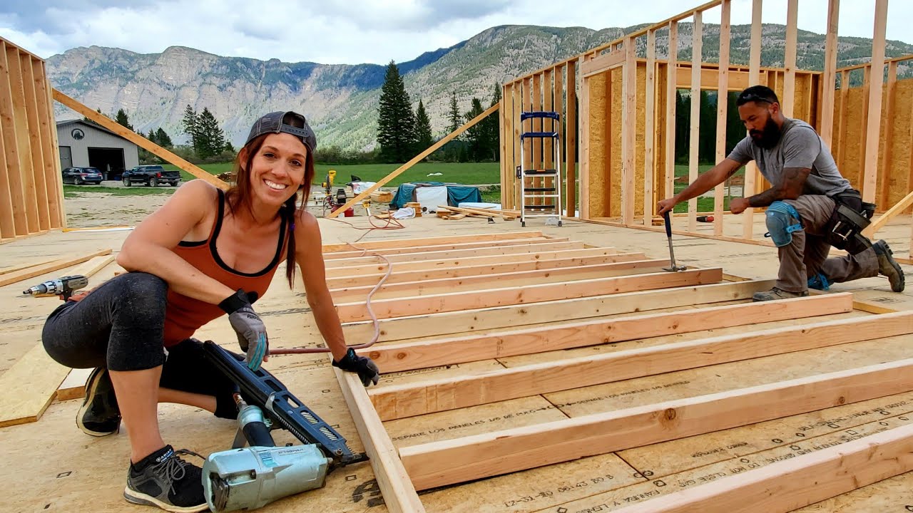 Framing Interior Walls & Running Out Of Materials! | Building Our Own ...